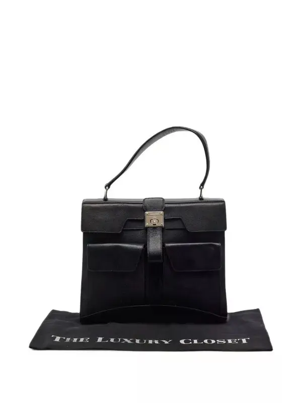 Gianfranco Ferre Front Pocket Turn-lock Handbag