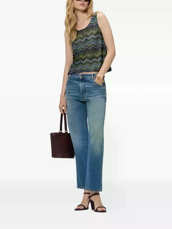 Missoni Sleeveless Viscose Top With Snake Motif