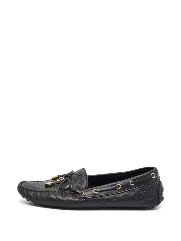 LOUIS VUITTON Gloria Monogram Loafers - Black