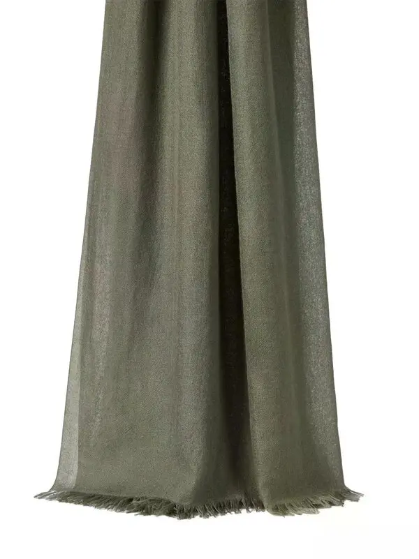 Brunello Cucinelli Cashmere And Silk Scarf - Green