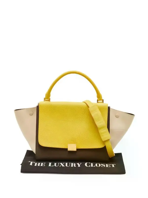 Celine Medium 2014 Trapeze Leather Top Handle Hag
