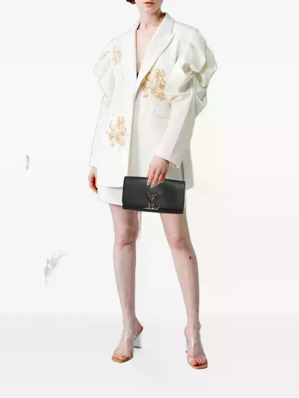 LOUIS VUITTON 2010 Louise Leather Clutch Bag