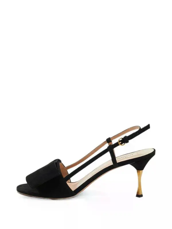 Valentino Garavani Suede Open Toe Ankle Strap Sandals