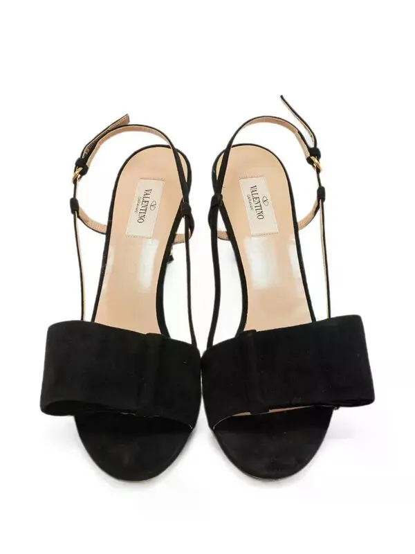 Valentino Garavani Suede Open Toe Ankle Strap Sandals
