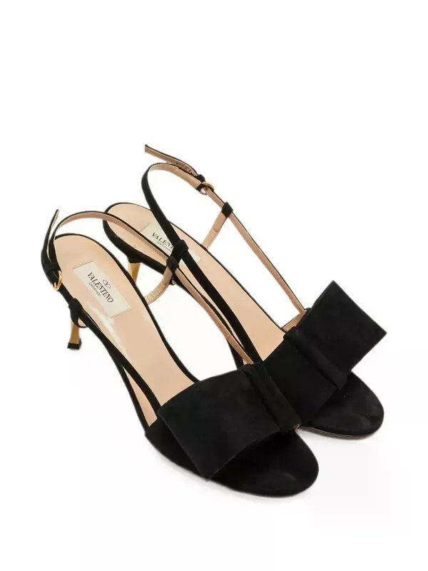 Valentino Garavani Suede Open Toe Ankle Strap Sandals
