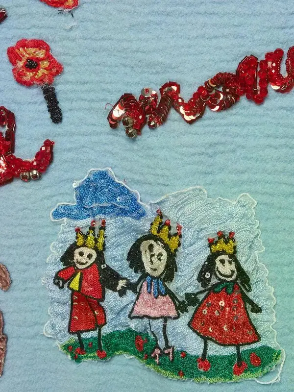 Dolce & Gabbana Embroidered A-line Mini Dress - Blue