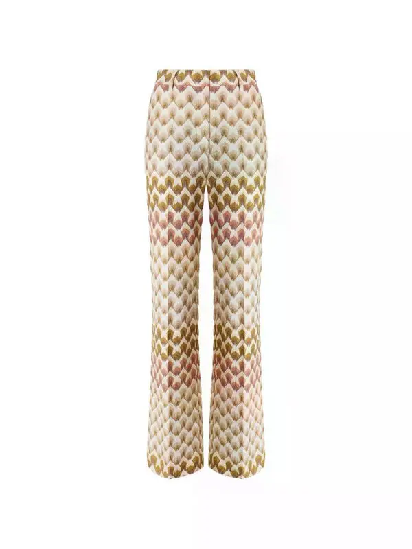 Missoni Chevron Knit Wide-leg Trousers