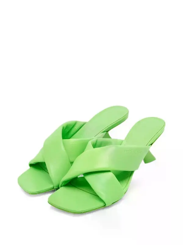 FERRAGAMO Aldura Crossover Sandals - Green