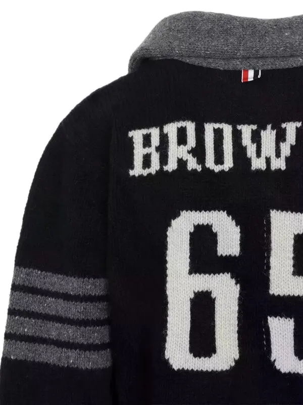 Thom Browne 4-bar Shawl-collar Cardigan