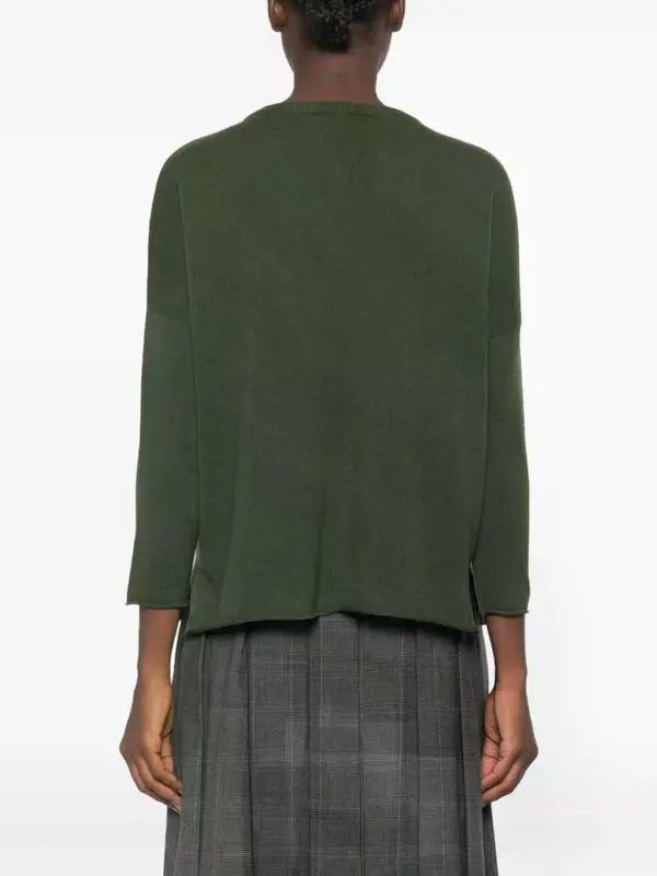 BEYOU Round-neck Drop-shoulder Sweater