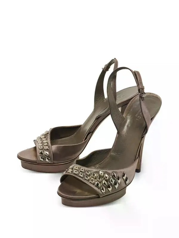 Gucci Crystal Embellished Platform Stiletto Sandals