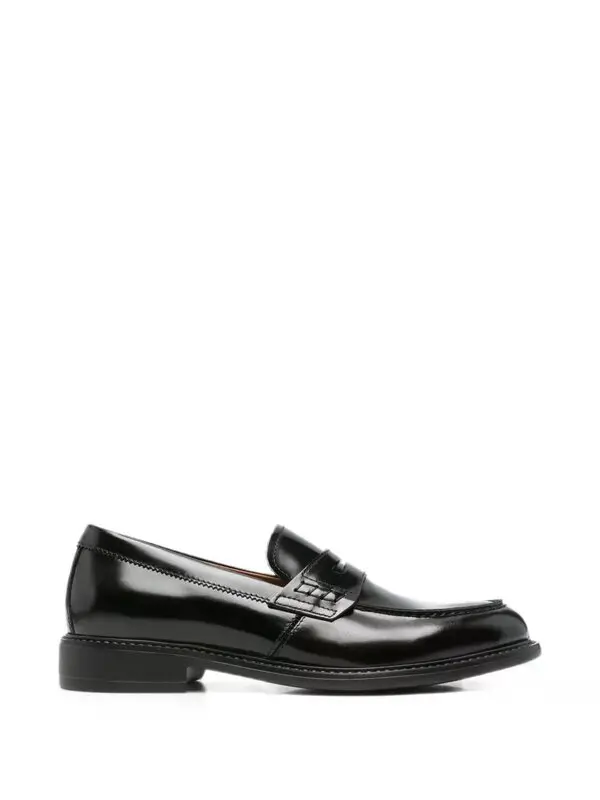 NEROGIARDINI Diana Polished Leather Loafers