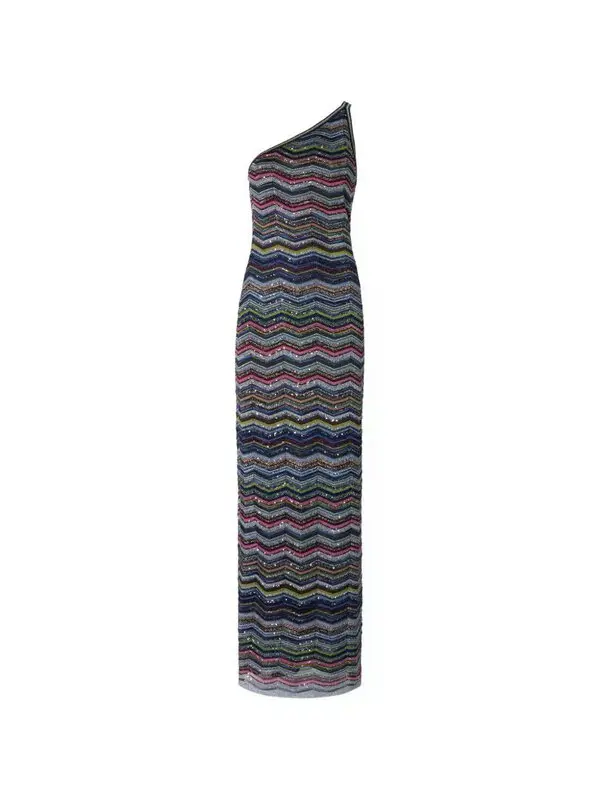 Missoni One-shoulder Sequin Maxi Dress