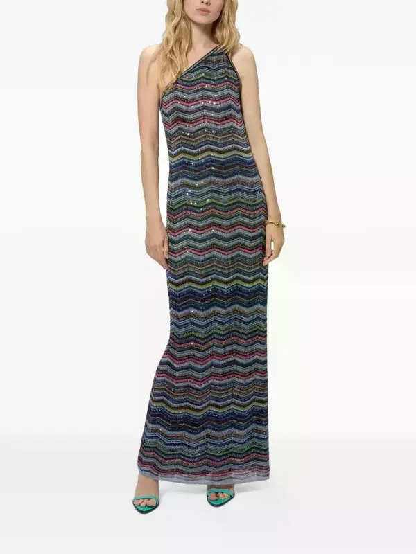 Missoni One-shoulder Sequin Maxi Dress
