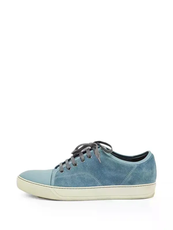 LANVIN Ddb1 Lace-up Suede Sneakers - Blue