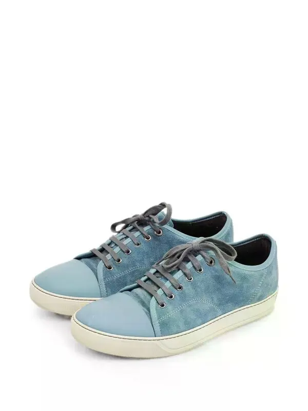 LANVIN Ddb1 Lace-up Suede Sneakers - Blue