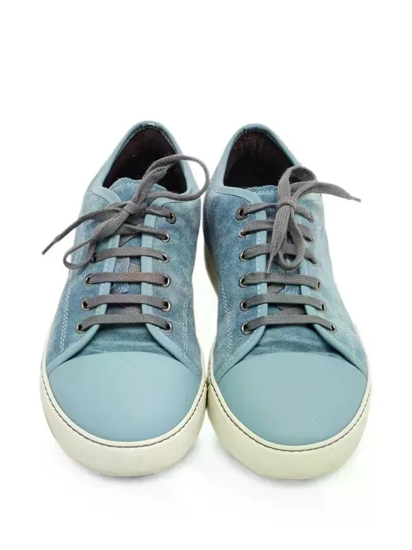 LANVIN Ddb1 Lace-up Suede Sneakers - Blue