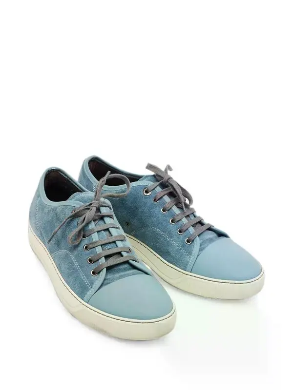 LANVIN Ddb1 Lace-up Suede Sneakers - Blue