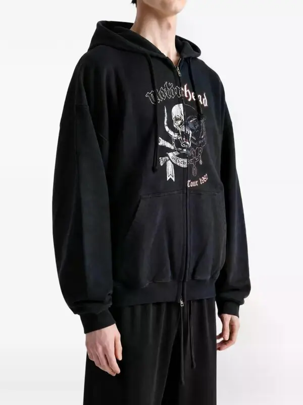 Vetements X Motorhead Zip-up Hoodie