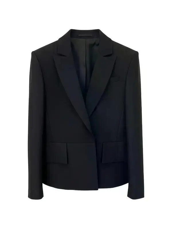 Valentino Garavani Single-breasted Flap-pocket Blazer - Black