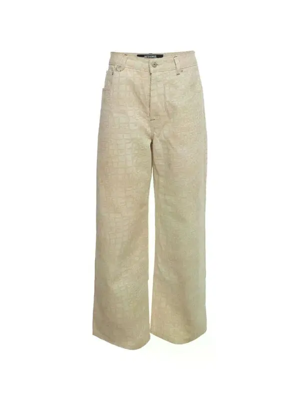 Jacquemus Le De-nîmes Crocodile-effect Jeans