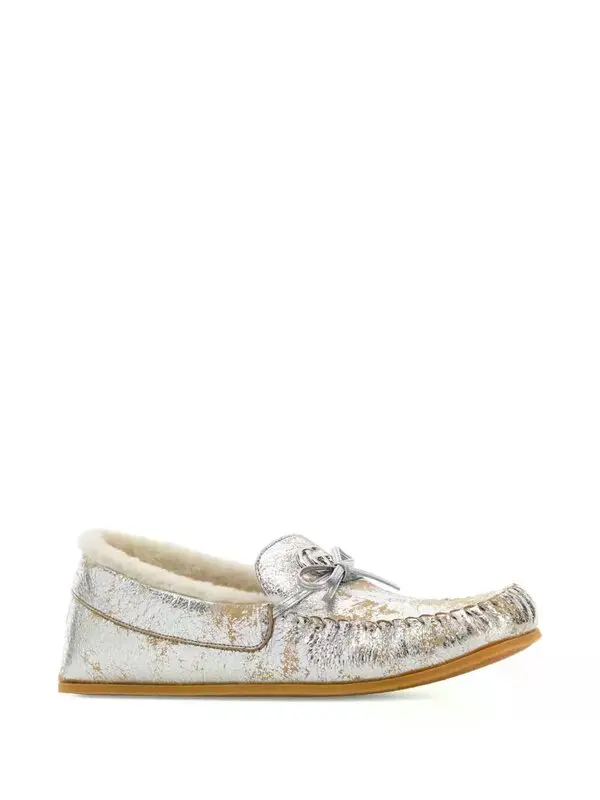 Gucci Bonnie Metallic Loafers