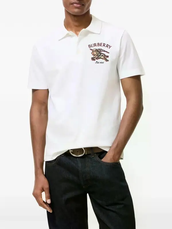 Burberry Knight Check Cotton Polo Shirt
