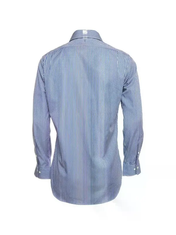 Polo Ralph Lauren Custom Fit Striped Cotton Shirt - Blue