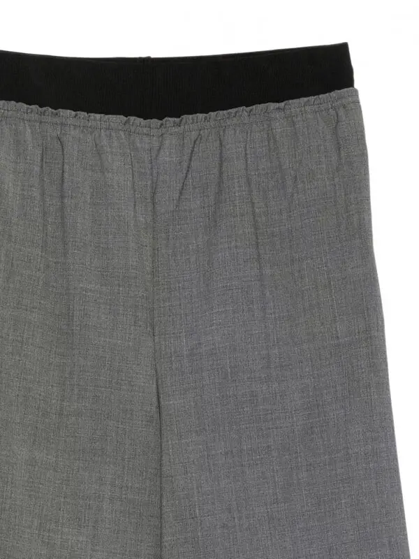 Alpha Studio Elasticated Waistband Wide Leg Trousers
