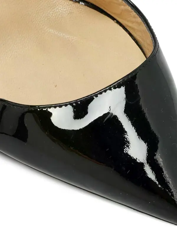 JIMMY CHOO Patent Leather Strappy Stiletto Pumps