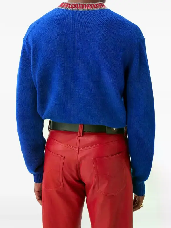 Versace Wool & Cashmere Knit Crewneck Jumper