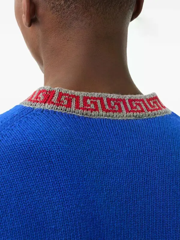 Versace Wool & Cashmere Knit Crewneck Jumper