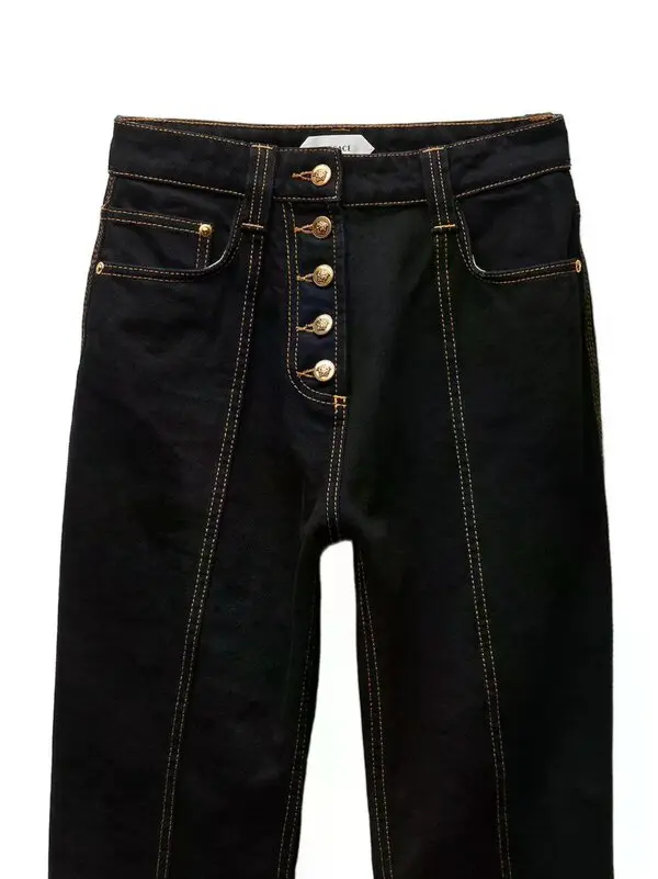Versace High-waist Straight Jeans - Black