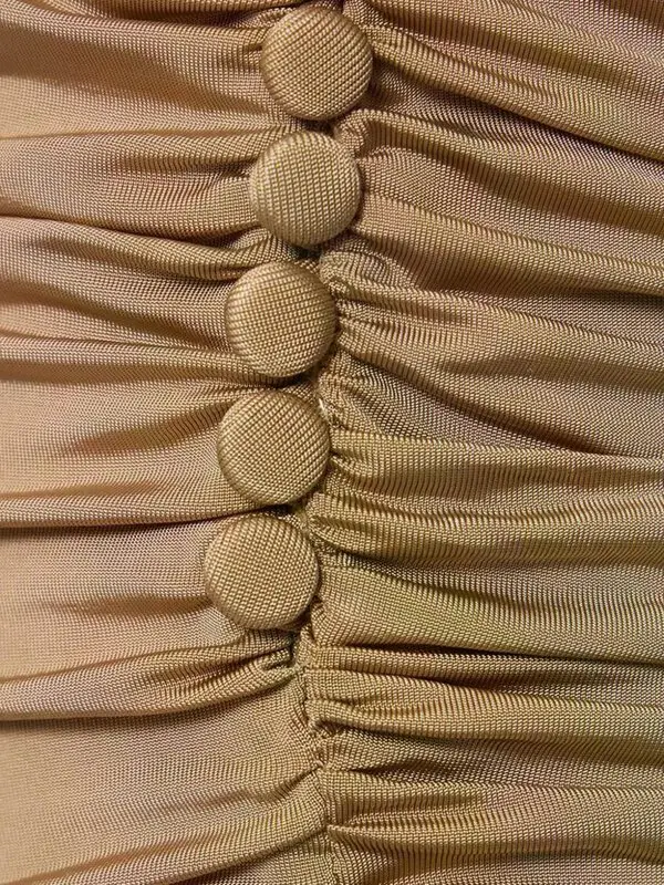 Magda Butrym Ruched Detail Draped Scarf Mini Dress