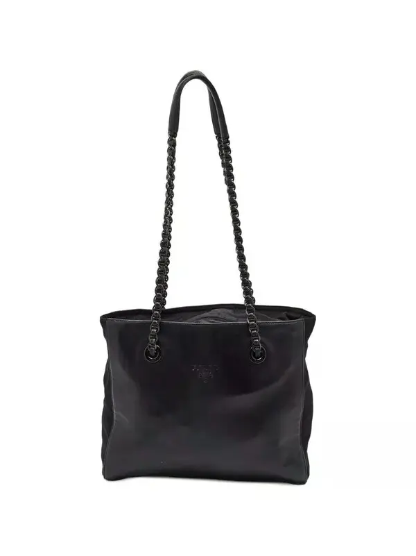 Prada Chain-link Zip-top Tote Bag - Black