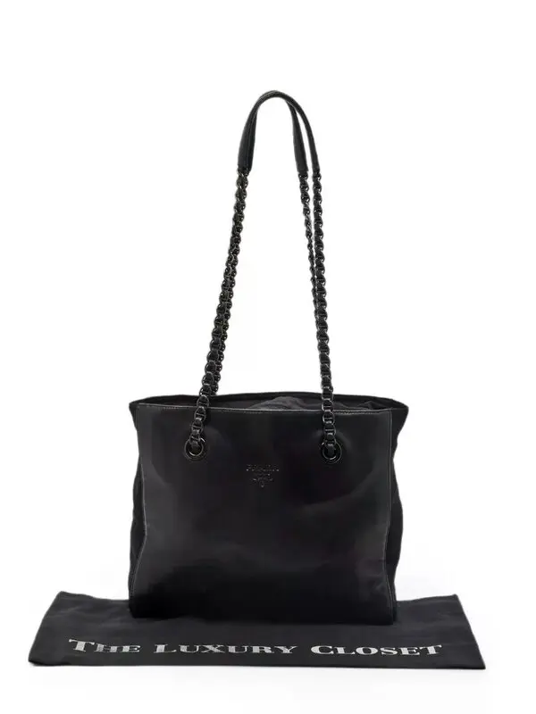 Prada Chain-link Zip-top Tote Bag