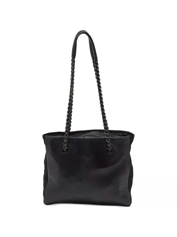 Prada Chain-link Zip-top Tote Bag