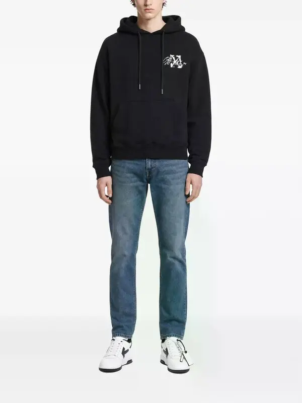Off-White Logo-print Drawstring Hoodie