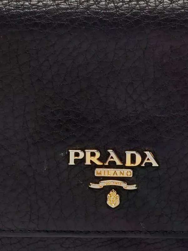 Prada Logo-plaque Flap Continental Wallet