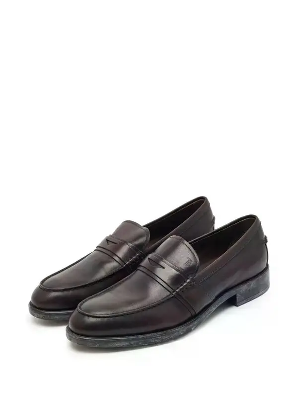 TOD'S Penny Leather Loafers