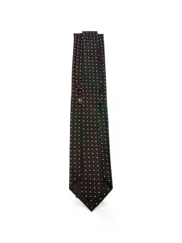 TOM FORD Geometric-pattern Silk Tie