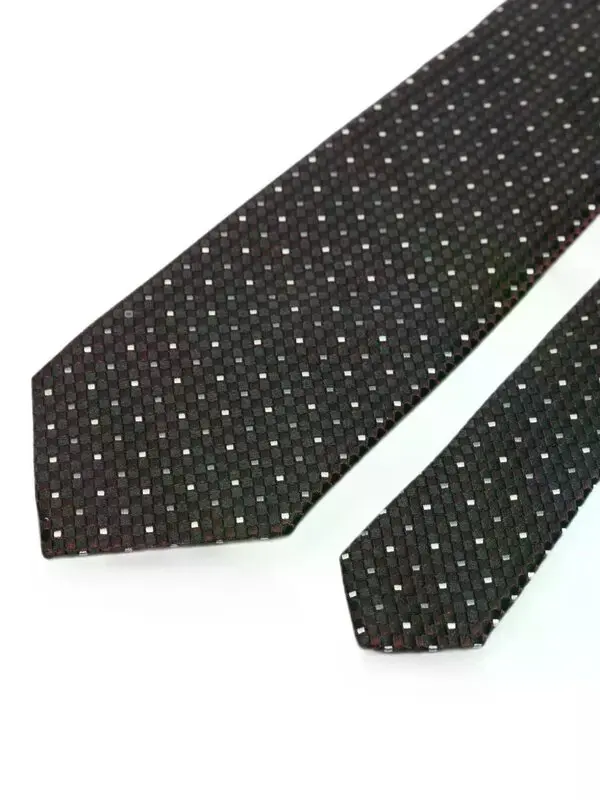 TOM FORD Geometric-pattern Silk Tie