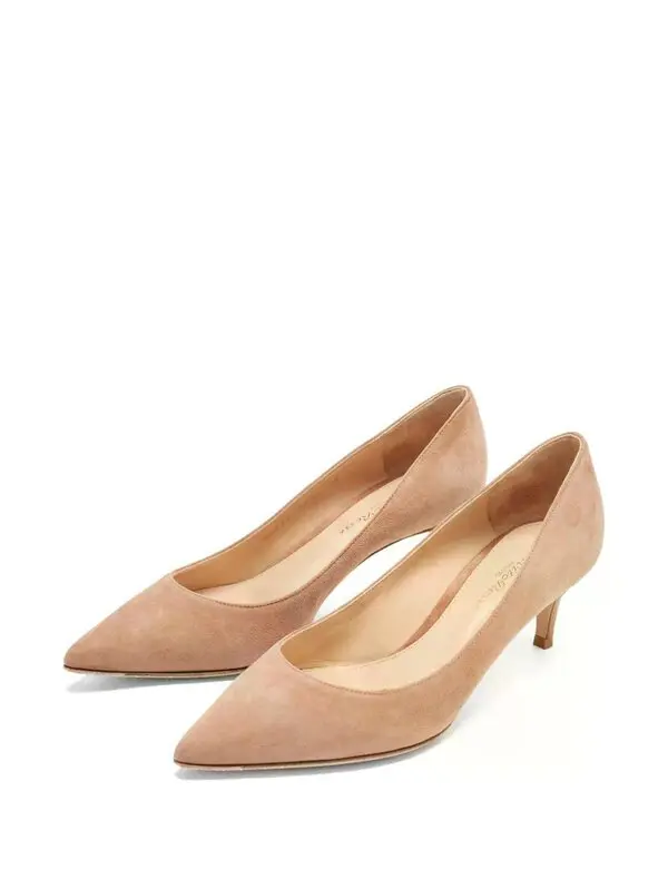 GIANVITO ROSSI Suede Pointed-toe Pumps