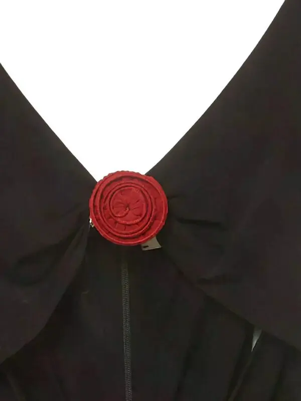 Magda Butrym Rose-embellished Ruched Mini Dress