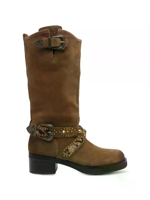 Kurt Geiger Embellished Western Boots
