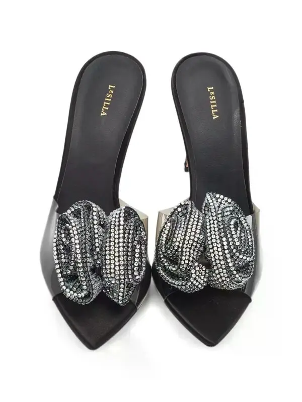 LE SILLA Rose Appliqué Sandals