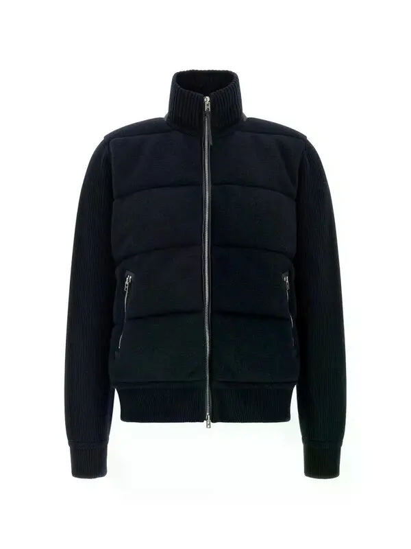 TOM FORD Quilted Ribbed-knit Jacket
