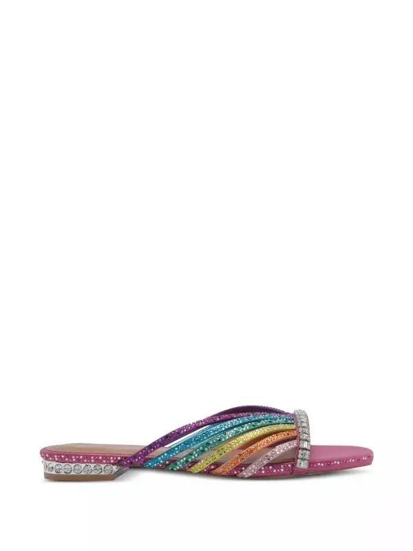 Kurt Geiger Embellished Crystal Strap Flat Mules