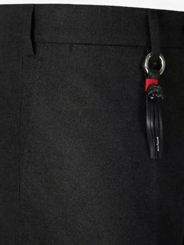 Marco Pescarolo Tailored Trousers With Detachable Logo Charm