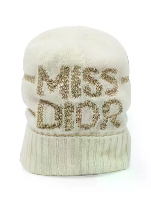 Dior Miss Logo Beanie Hat